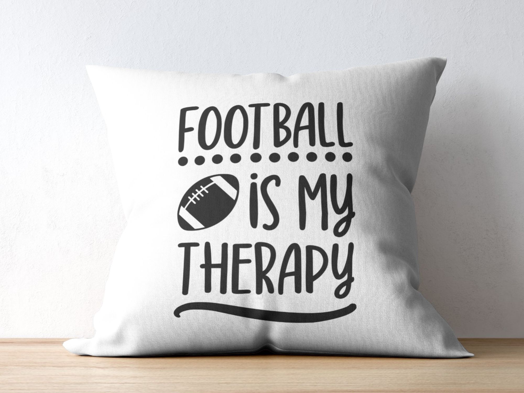 Football Is My Therapy SVG | Jiffy Designs