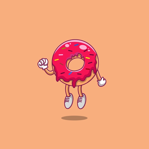Delightful Donut Character Strikes a Playful Pose | Jiffy Designs