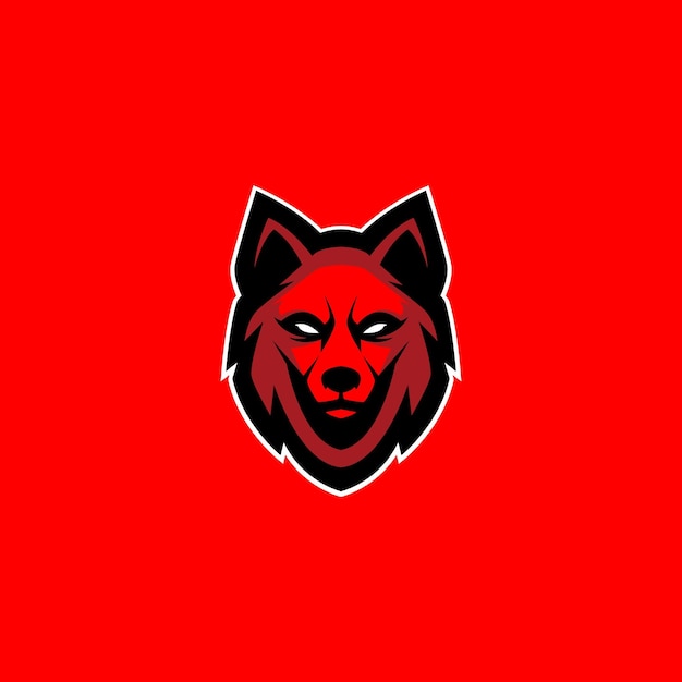 Fierce and Captivating Red Wolf Emblem | Jiffy Designs