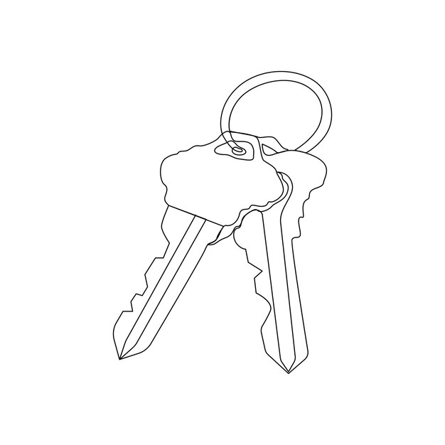 Linked Metal Keys with Distinctive Shapes and Textures | Jiffy Designs