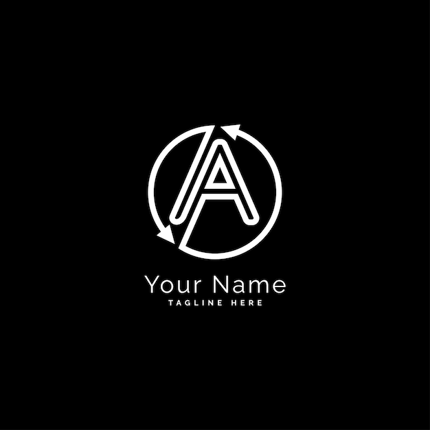 Elegant Monogram Logo with Stylized Letter A | Jiffy Designs