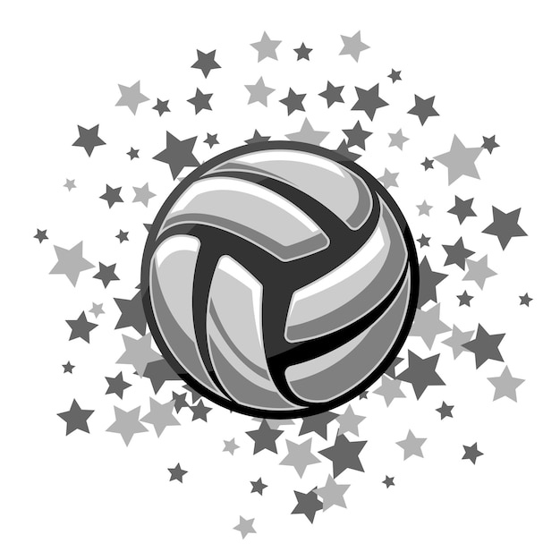 Celestial Volleyball: A Cosmic Sports Celebration | Jiffy Designs