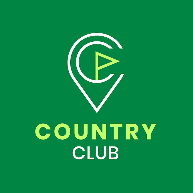 Elegant Country Club Logo with Stylized Pointer Icon | Jiffy Designs