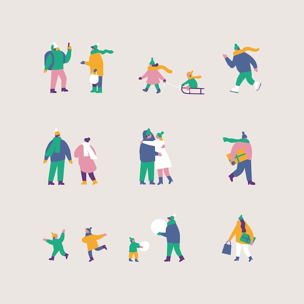 Vibrant Collection of Diverse People Engaging in Everyday Activities ...