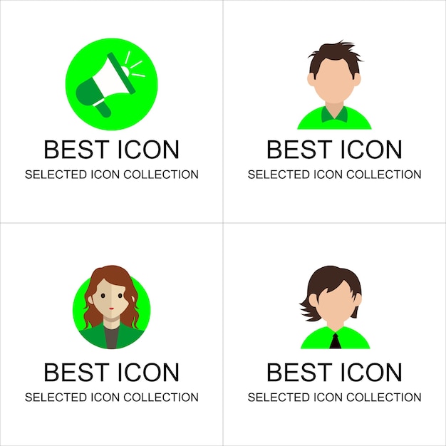 Versatile Icon Collection Featuring Diverse Symbols and Avatars | Jiffy ...