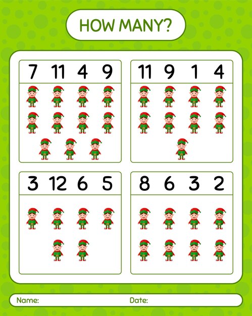 Counting Elves: A Festive Math Activity | Jiffy Designs