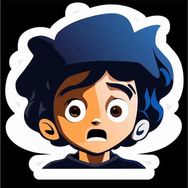 Expressive Cartoon Character in Distress | Jiffy Designs
