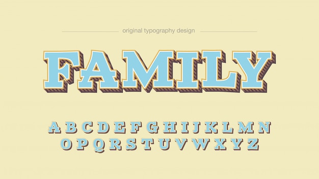 Vibrant Retro Typography Design for Family Branding | Jiffy Designs