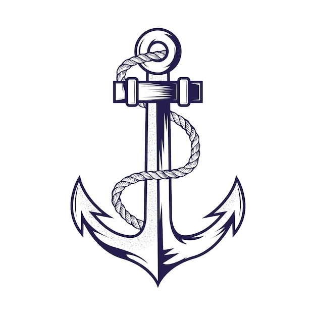Timeless Nautical Anchor with Rope Design | Jiffy Designs