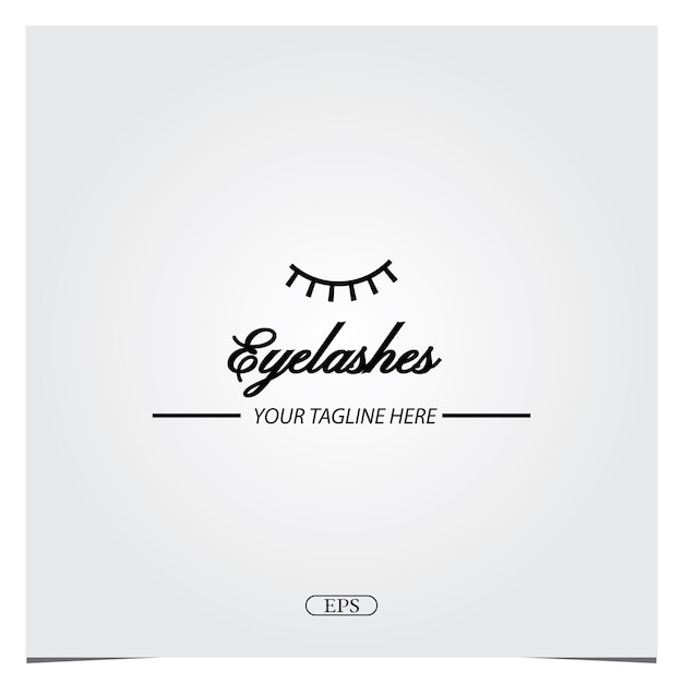 Elegant Eyelash Embellishment with Customizable Tagline | Jiffy Designs