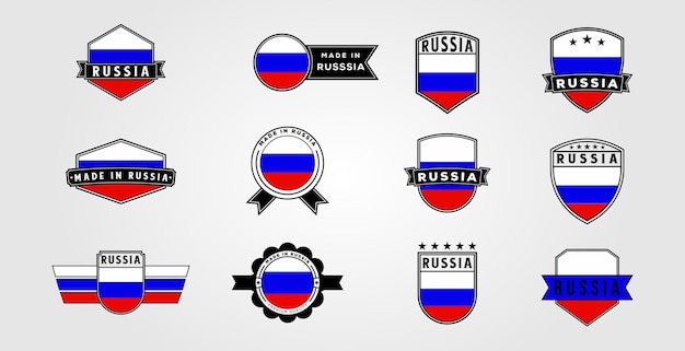 Vibrant Russian Emblems and Badges with Patriotic Designs | Jiffy Designs