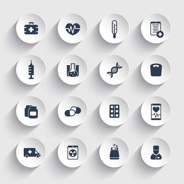 Comprehensive Medical Symbols in Modern Minimalist Style | Jiffy Designs