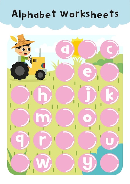 Engaging Alphabet Worksheets for Young Learners | Jiffy Designs