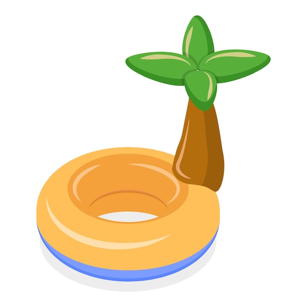 Vibrant Tropical Inflatable Pool Float with Lush Foliage | Jiffy Designs