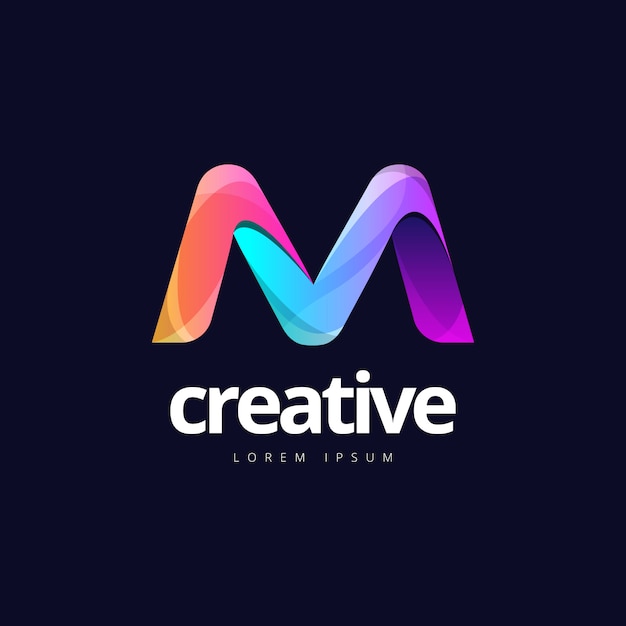 Vibrant and Dynamic Multicolored Letter M Logo | Jiffy Designs