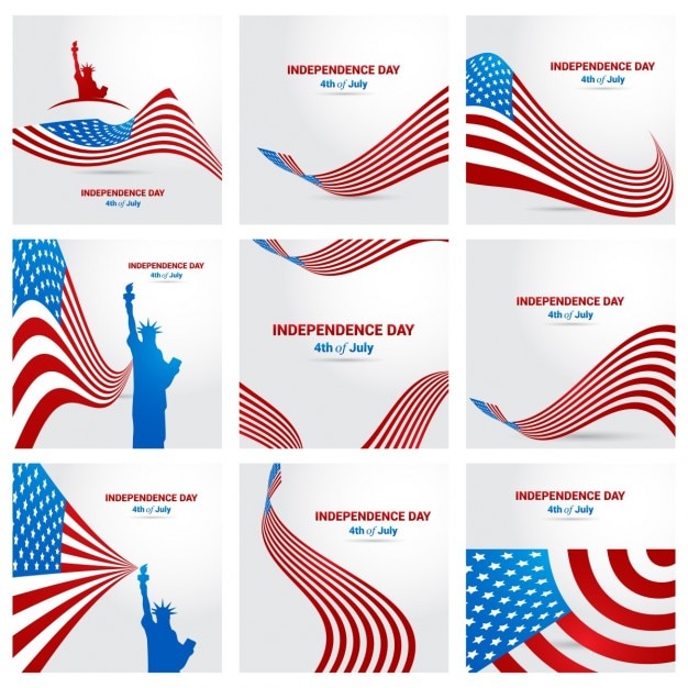 Patriotic American Flag Designs for Independence Day Celebration ...