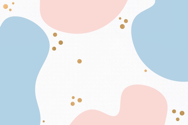 Playful Pastel Blobs with Shimmering Golden Accents | Jiffy Designs