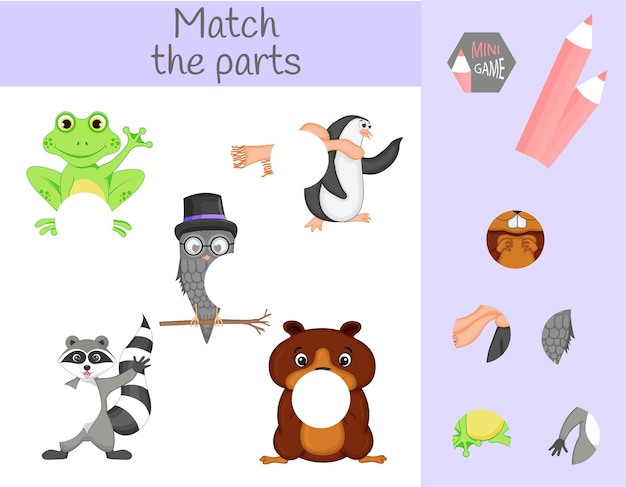 Adorable Animal Matching Game for Kids | Jiffy Designs