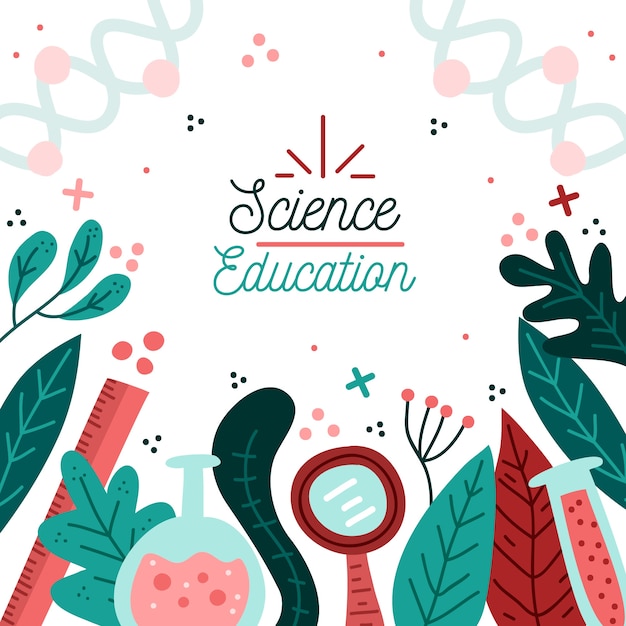Vibrant Botanical Backdrop for Science and Education | Jiffy Designs