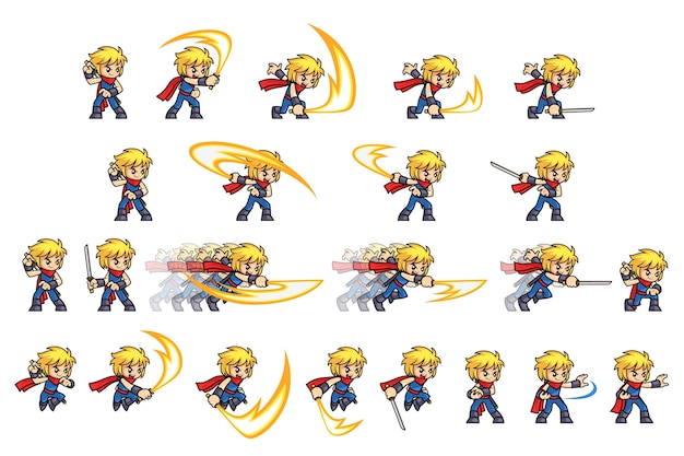 Energetic Anime-Style Character Poses with Powerful Energy Blasts ...