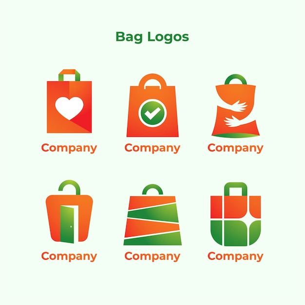 Vibrant Bag Logos with Playful Shapes and Symbols | Jiffy Designs