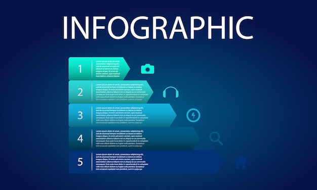 Vibrant Infographic Design with Numbered Steps and Icons | Jiffy Designs