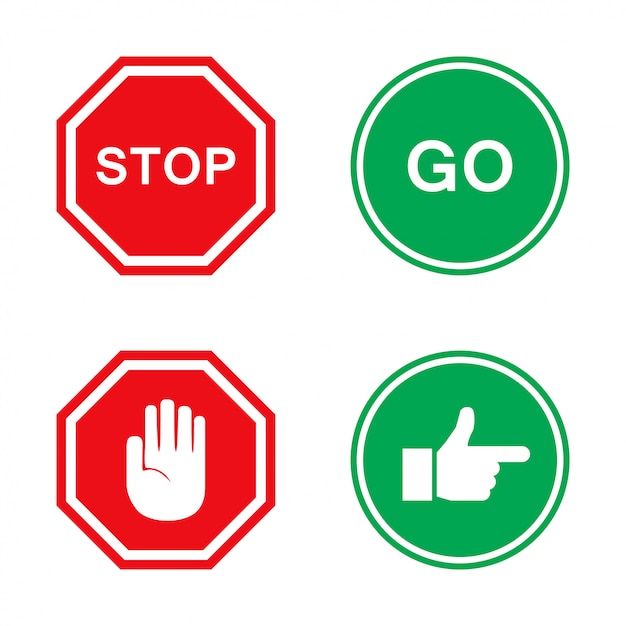 Vibrant Traffic Signs: Stop, Go, Halt, and Approve | Jiffy Designs