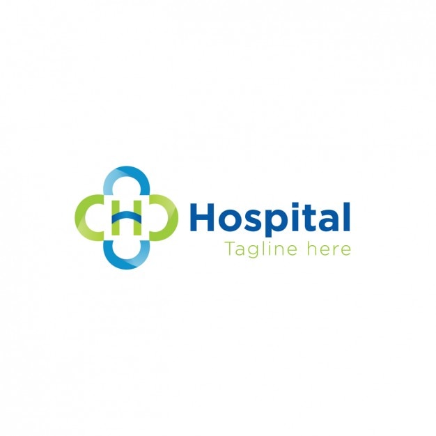 Colorful Cross-Shaped Hospital Logo with Tagline | Jiffy Designs