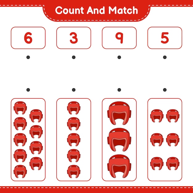 Vibrant Red Cartoon Characters Count and Match | Jiffy Designs