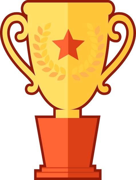 Vibrant Trophy with Triumphant Star and Laurel Wreath | Jiffy Designs
