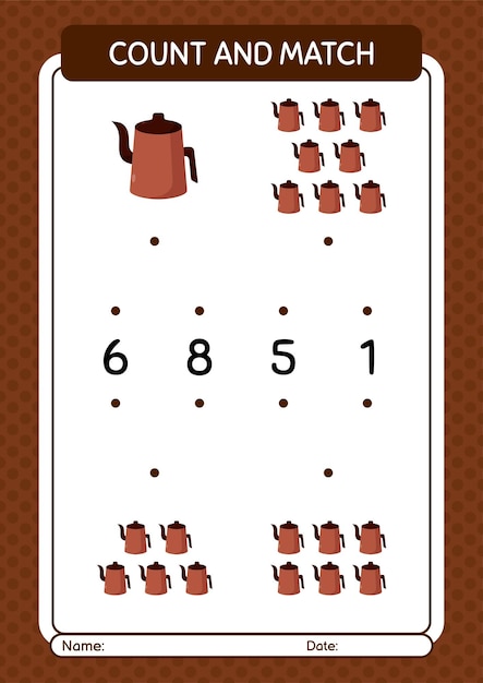 Engaging Visual Matching Activity Featuring Charming Teapots | Jiffy ...