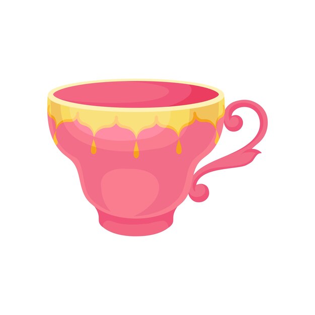 Vibrant and Whimsical Pink and Yellow Teacup | Jiffy Designs