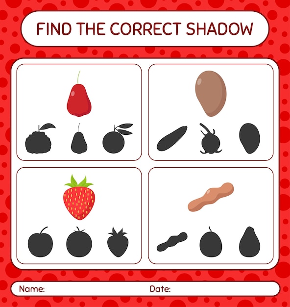 Vibrant Fruit Shadows: A Playful Matching Game | Jiffy Designs