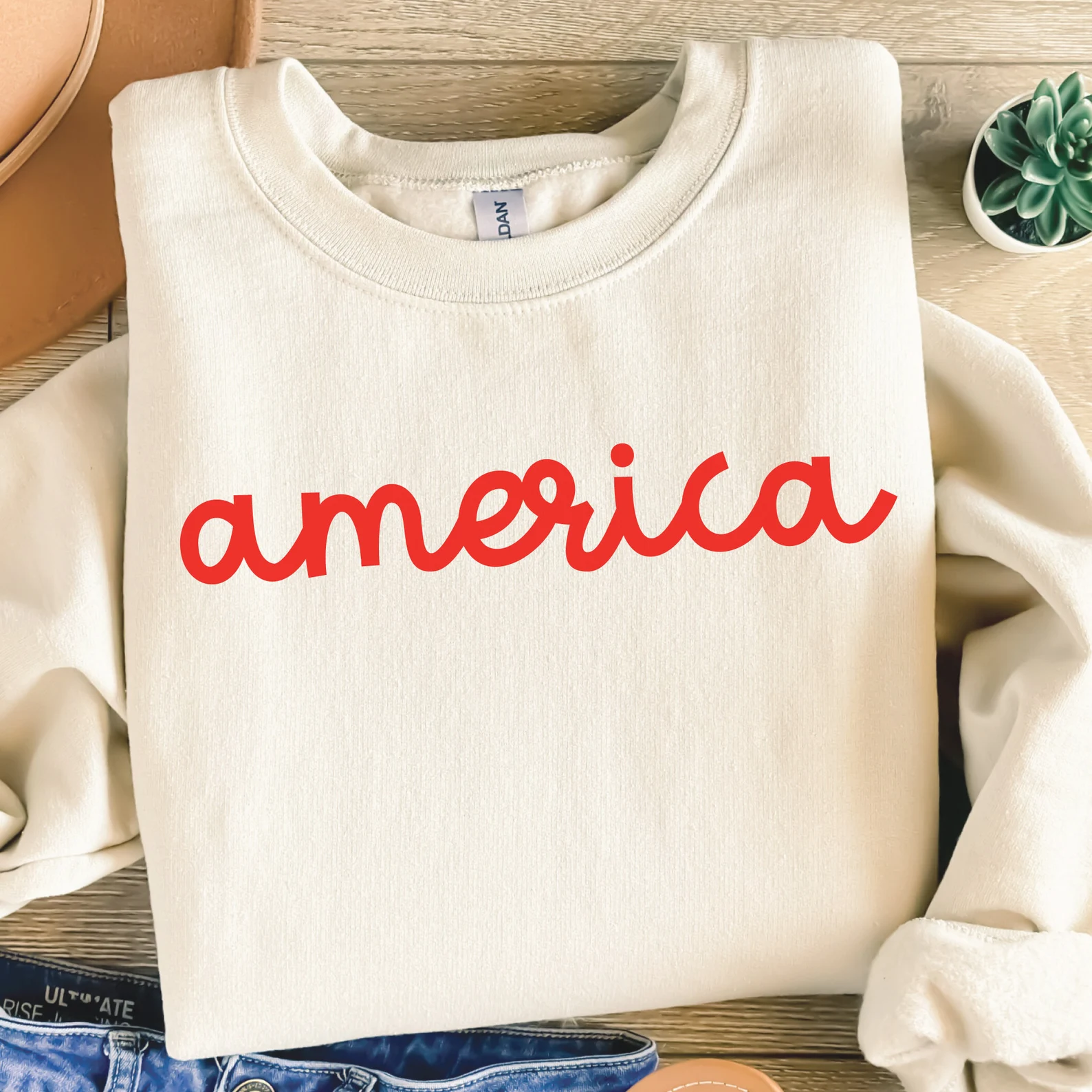 4th Of July 'America' Design For July Fourth, Stylized in Elegant ...