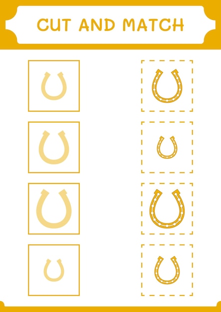 Charming Horseshoe Collection: Cut and Match Activity | Jiffy Designs