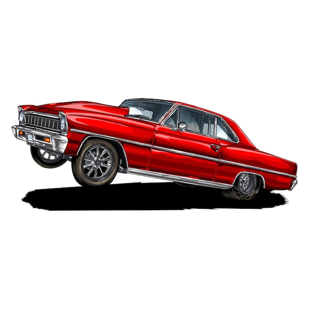 Iconic Red Muscle Car Captures the Essence of Power and Style | Jiffy ...