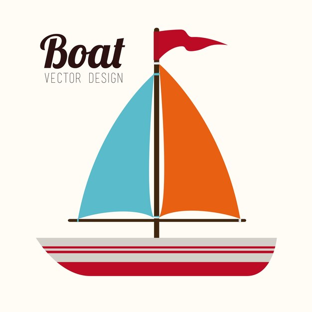 Vibrant Sailboat Design with Striking Color Palette | Jiffy Designs
