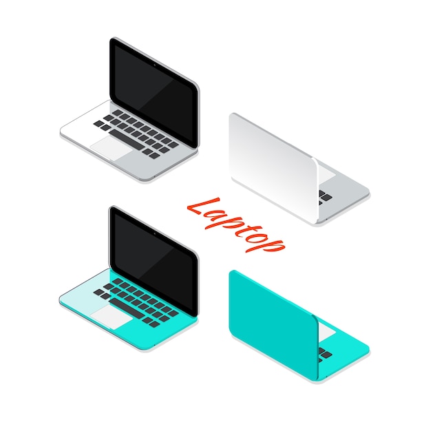 Diverse Laptop Designs in Vibrant Colors and Angles | Jiffy Designs