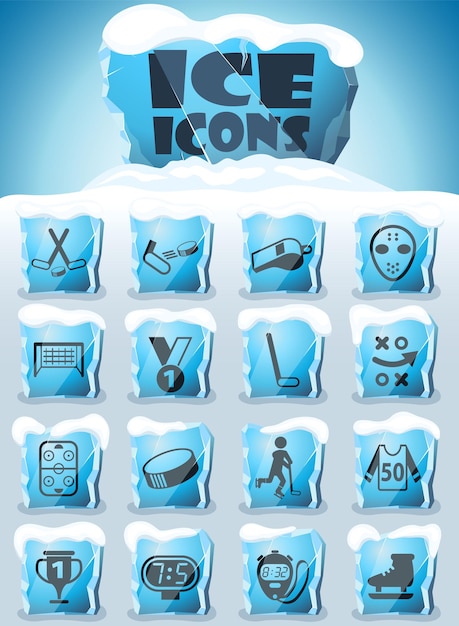 Frosty Winter Wonderland: Icy Symbols of Sports and Games | Jiffy Designs