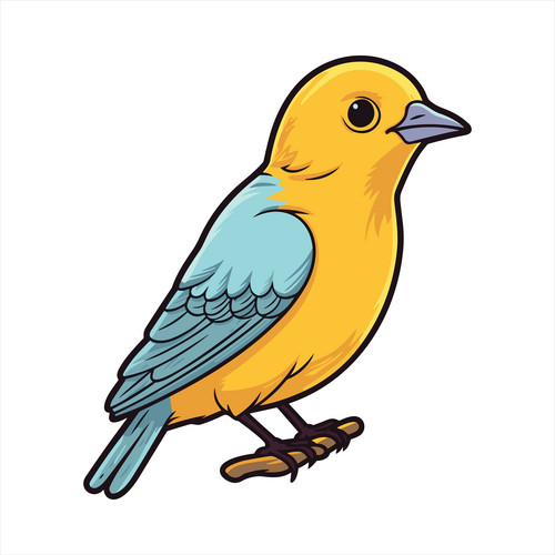 Bowerbird Cute Funny Cartoon Kawaii Clipart | Jiffy Designs