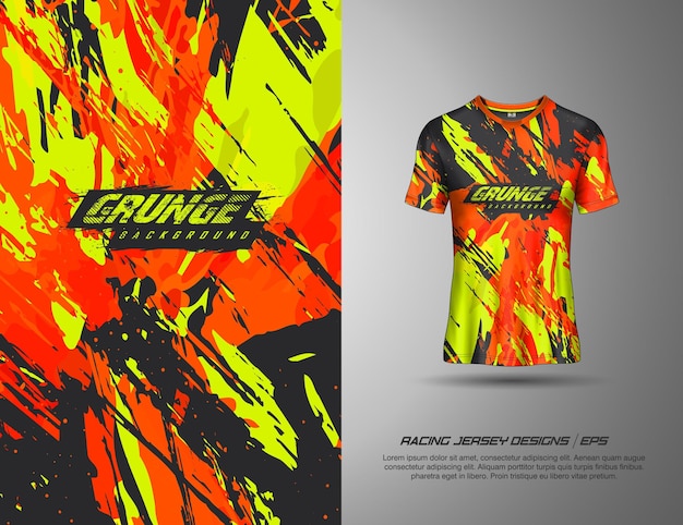 Vibrant Motorsport Inspired Jersey Design | Jiffy Designs