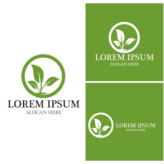 Versatile Green Leaf Emblem Collection for Branding and Design | Jiffy ...