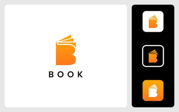Elegant Orange Book Logo with Minimalist Typography | Jiffy Designs