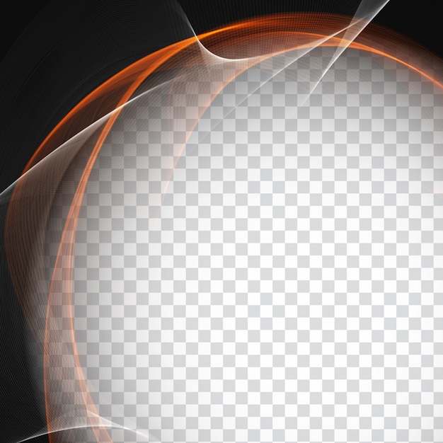 Abstract Orange Swirls on Transparent Background Illustration | Jiffy ...
