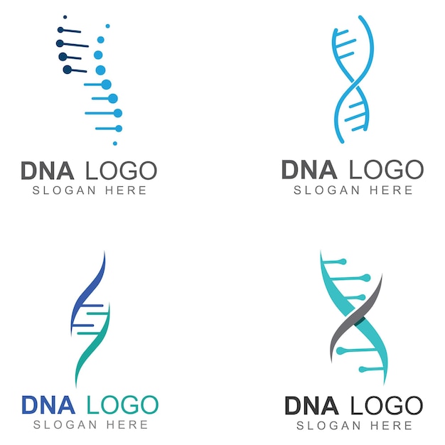 Diverse Collection of Minimalist DNA Logos for Branding and Design ...