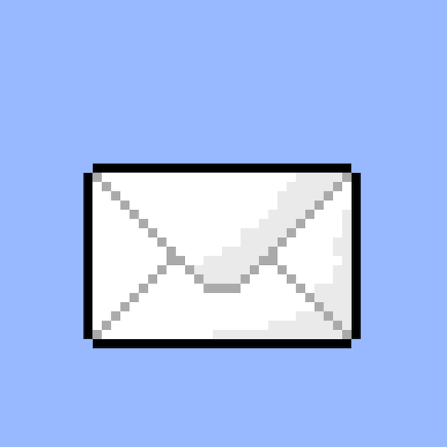 Elegant Pixel Art Envelope Graphic | Jiffy Designs