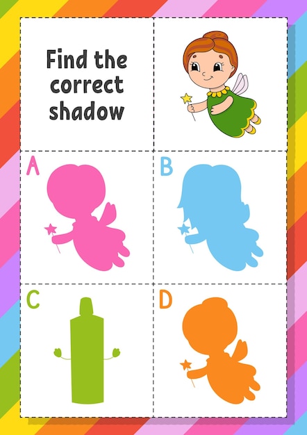 Enchanting Fairy Shadows: A Playful Matching Game | Jiffy Designs