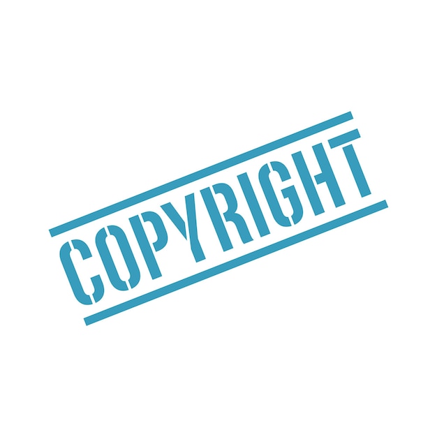 Vibrant Blue Copyright Text on White Background | Jiffy Designs