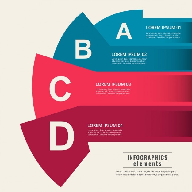 Colorful Segmented Circle Infographic with Text Placeholders | Jiffy ...
