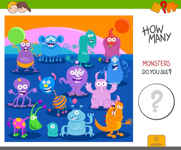 Vibrant Gathering of Whimsical Monsters in Playful Cartoon Style ...